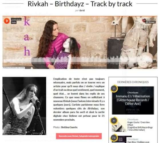 Dossier de presse - Rivkah